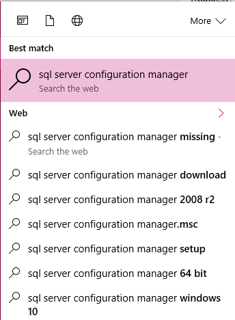 HodentekMSSS: SQL Server Configuration Manager shortcut is missing in my Windows 10
