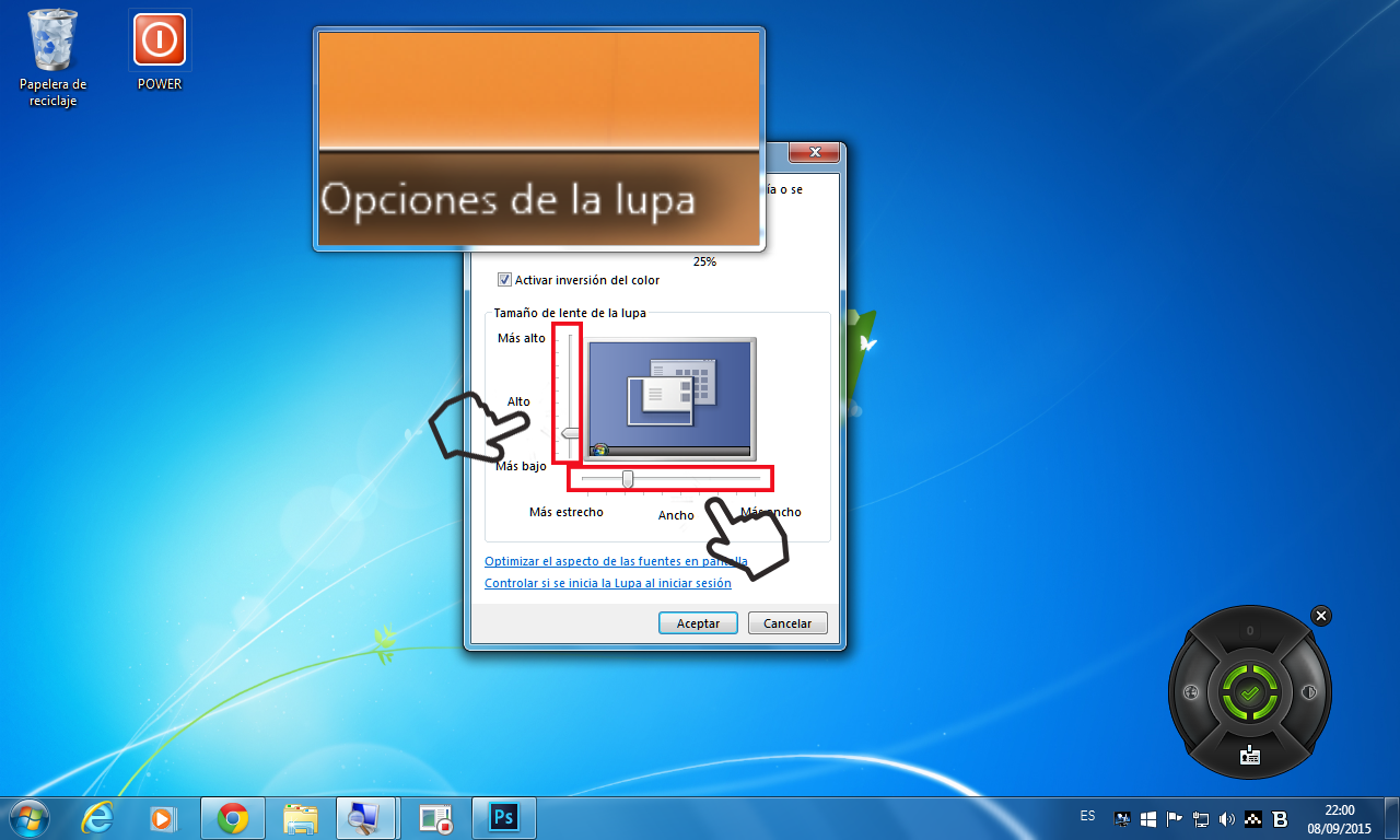 SOLUCIONAR PROBLEMAS DE WINDOWS: LUPA