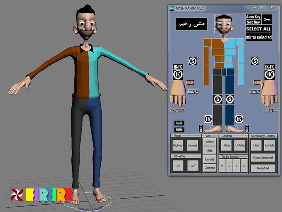 RigsArena - Free Rigs for 3ds Max: Mash Rahim 3ds Max