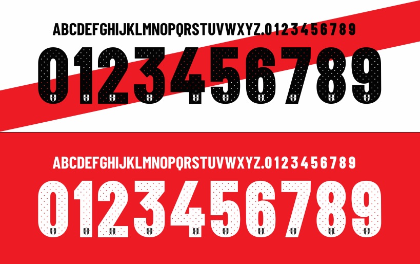 Font Number Football: Font Peru 2018 | Umbro