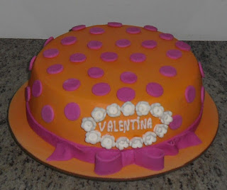BOLOS LOURA CALDAS: Bolo Laranja e Pink Ref.: Nº 367