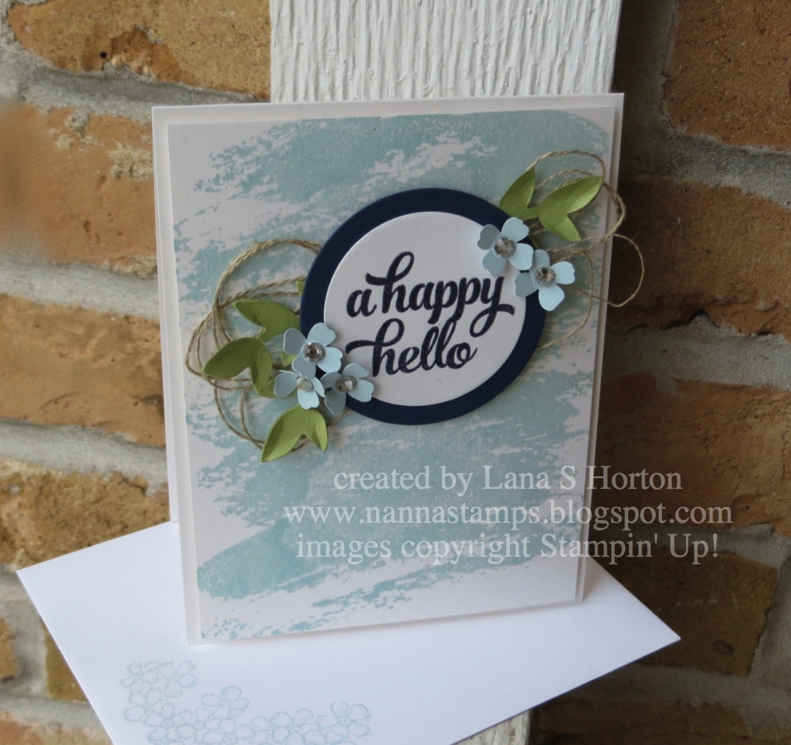 Stamping with Nanna: A Happy Hello Card