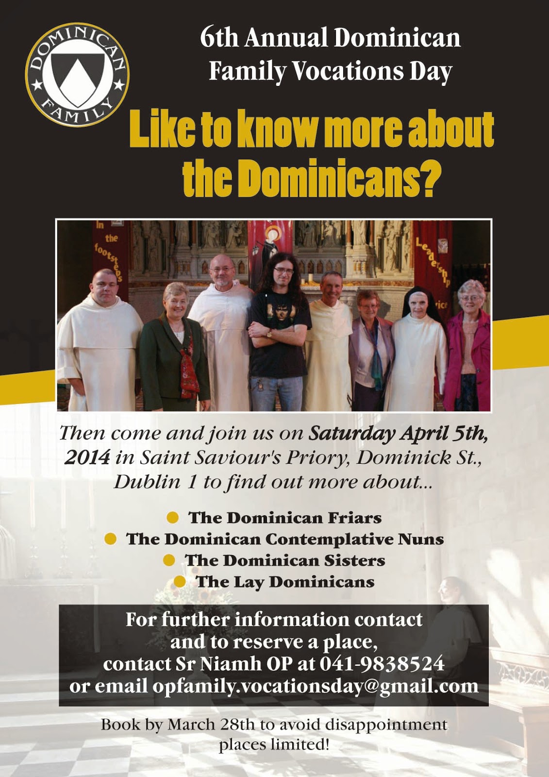Irish Dominican Vocations: 6th Annual Dominican Family Vocations Day