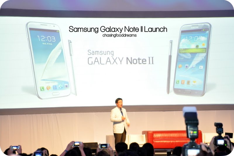 CHASING FOOD DREAMS: Samsung GALAXY Note II Launch: An Embodiment of ...