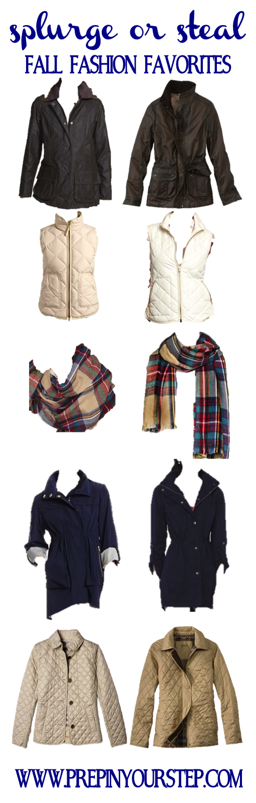 Prep In Your Step: Fall Fashion Splurge v. Steal {Designer Look-a-likes ...