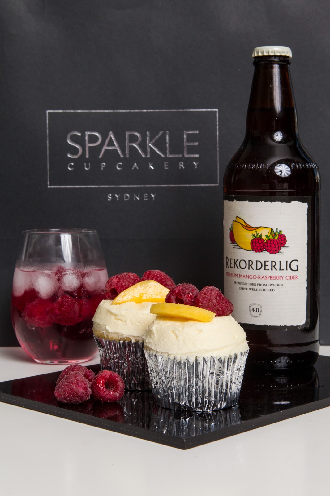 spoonfuls of goodness: Mango-Raspberry Rekorderlig Cupcake Launch ...