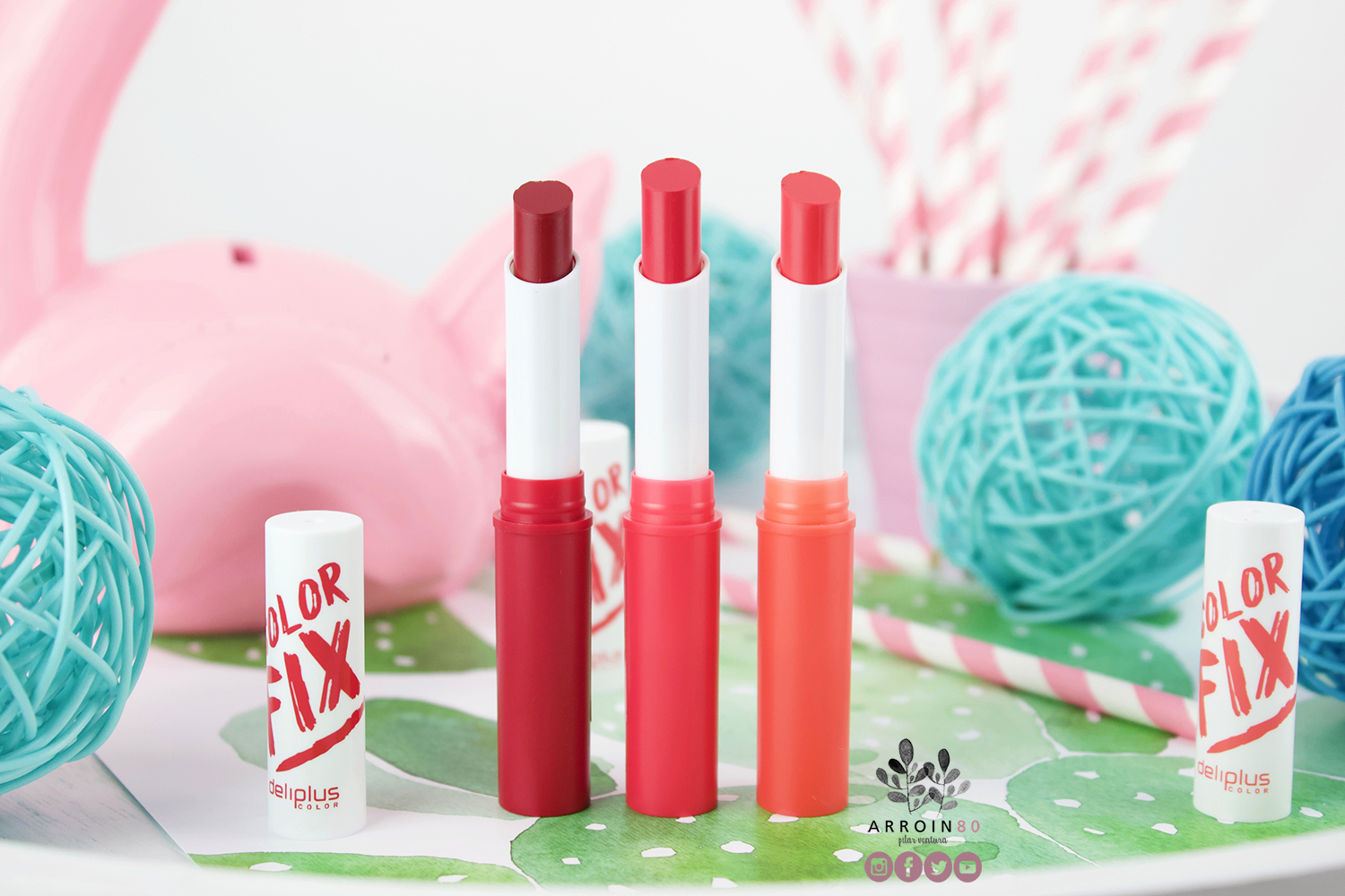 TODOS LOS TONOS DE LOS LABIALES "COLOR FIX" DELIPLUS (MERCADONA ...