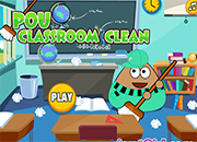 Pou Classroom Clean | juegos de Pou - jugar online - descargar - cartoon