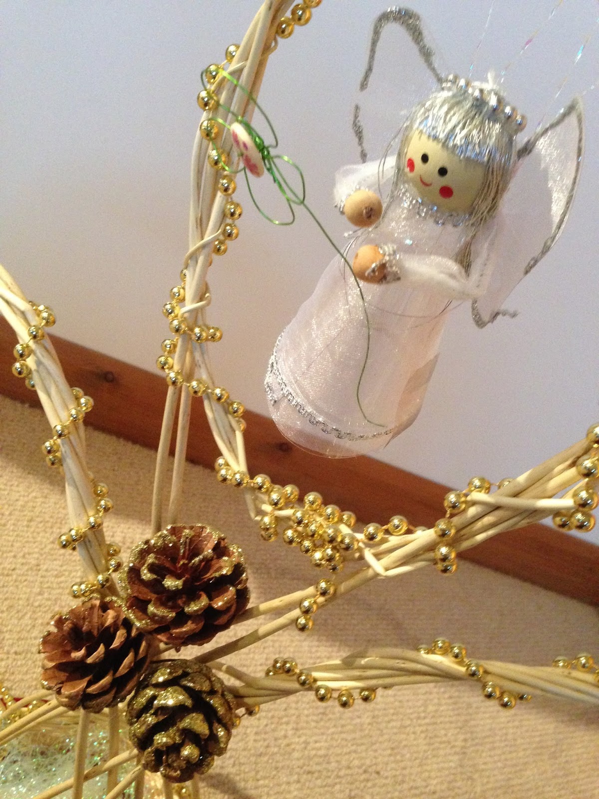 ONE I MADE EARLIER TODAY: Willow Weaving Angel