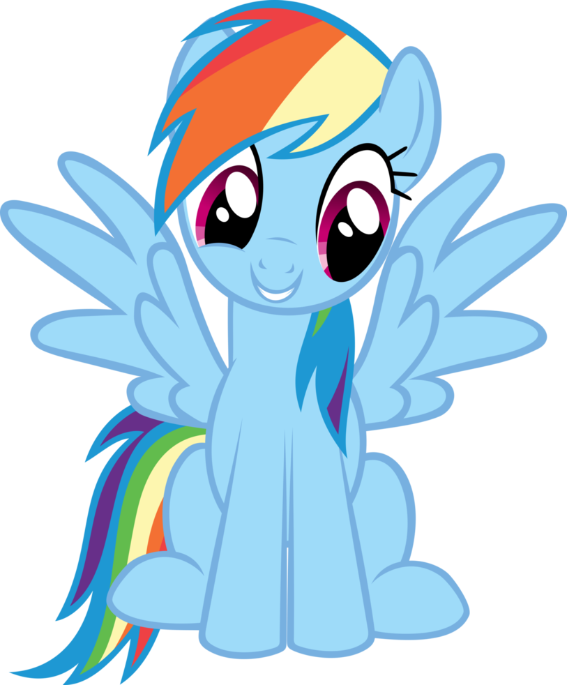 Mlp Rainbow Dash Vector Flying