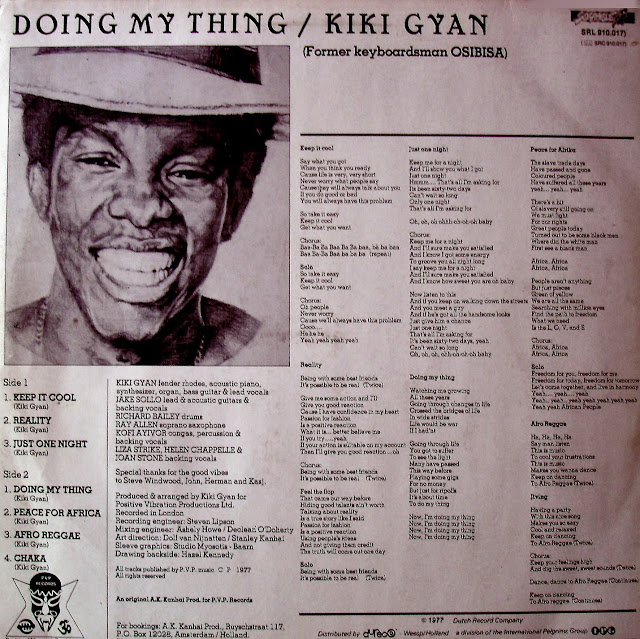 Kiki Gyan - Doing my thing - 1977 PVP