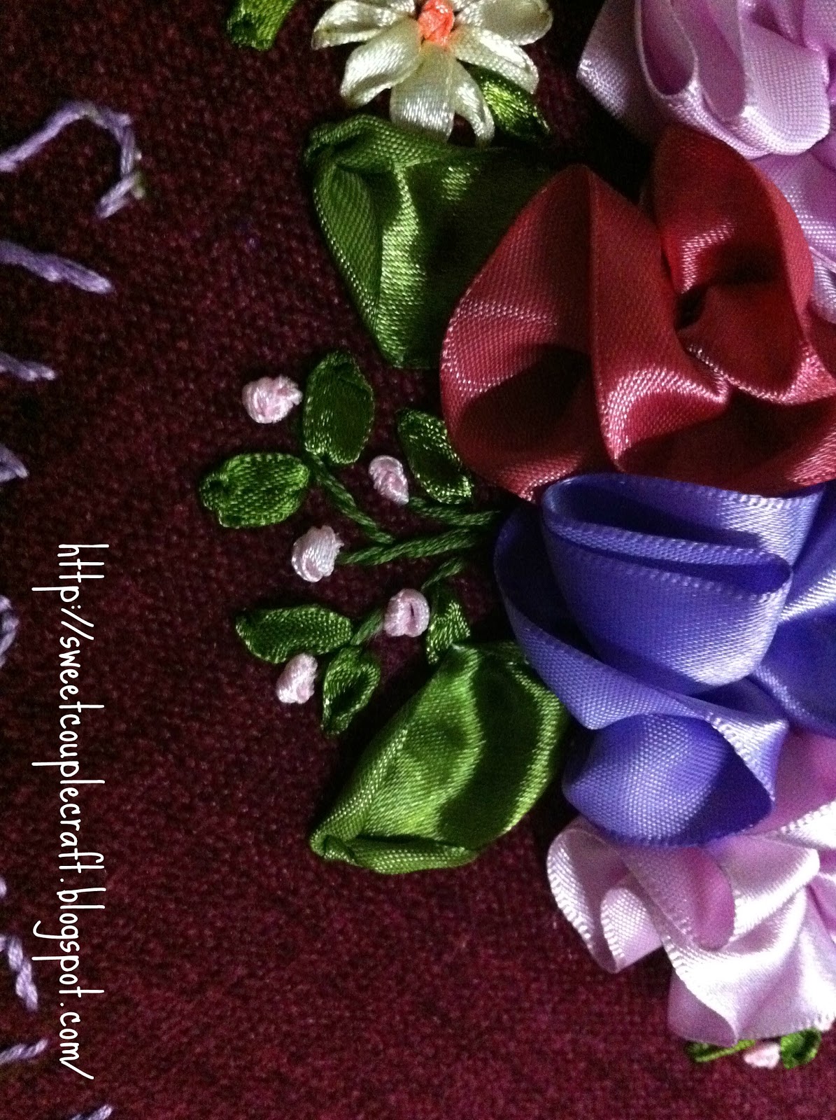 sweetcouplecraft: Ribbon Embroidery