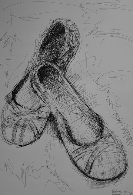 Grażyna Widawska- rysunek i malarstwo: Buty