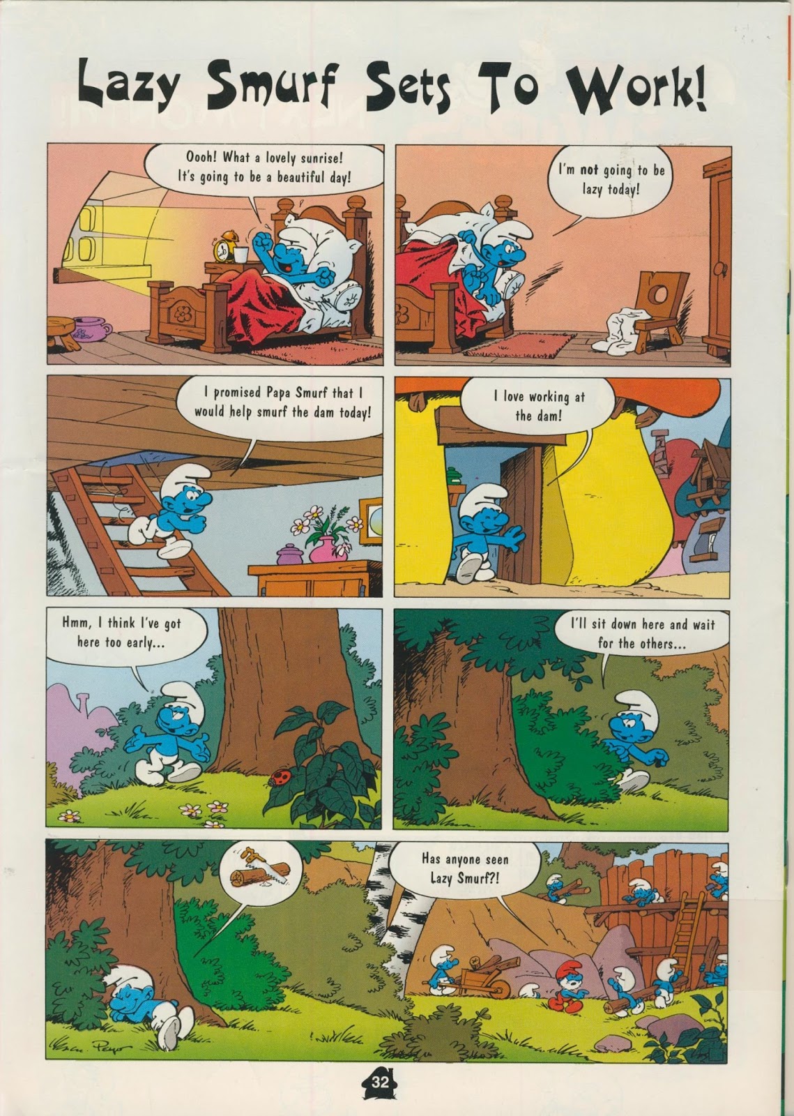 Boys Adventure Comics: The Smurfs comic - issue 1