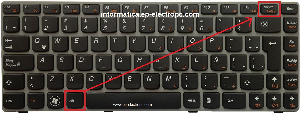 Cómo hacer una captura de pantalla - Informática | EP - Electro Pc