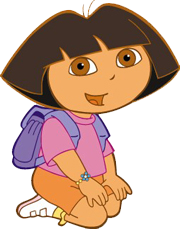 Cartoon Characters: Dora the Explorer PNG pack