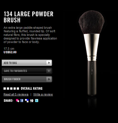 Limonsuz Diet Cola: Mac 134 Large Powder Brush