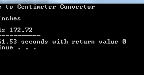 Write a program that converts a person’s height from inches to ...