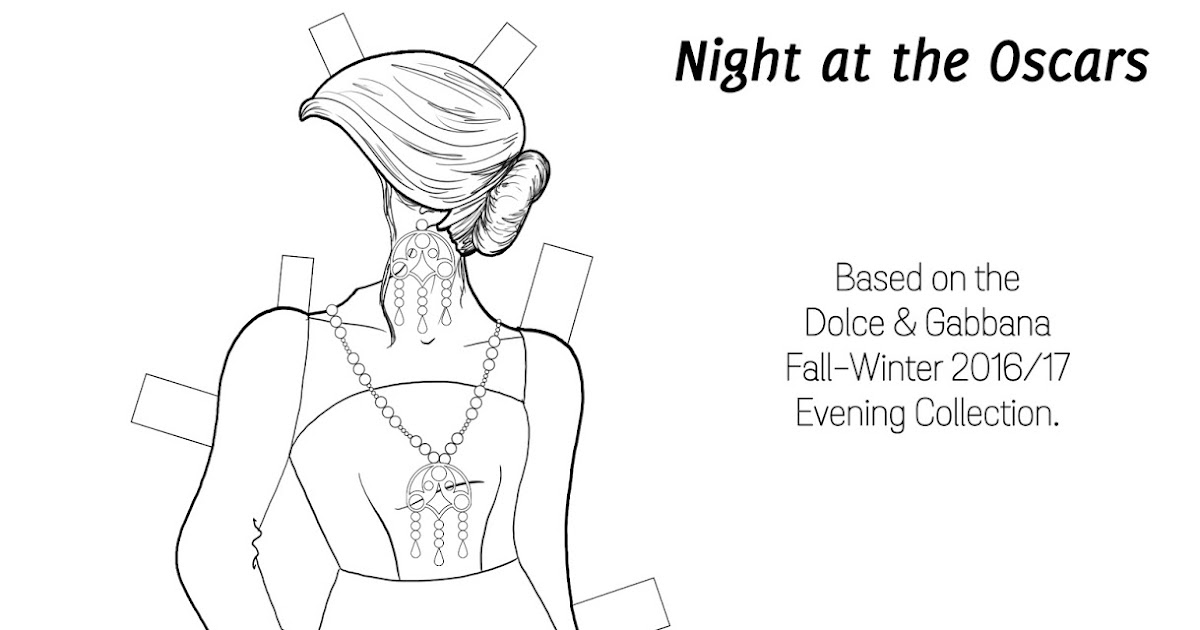 Paper Doll School: Paperdoll Collaboration 2017 - Night at the Oscars