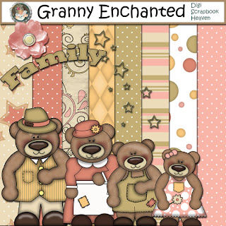 GRANNY ENCHANTED'S BLOG: Free Digital Scrapbook Folded Paper Template