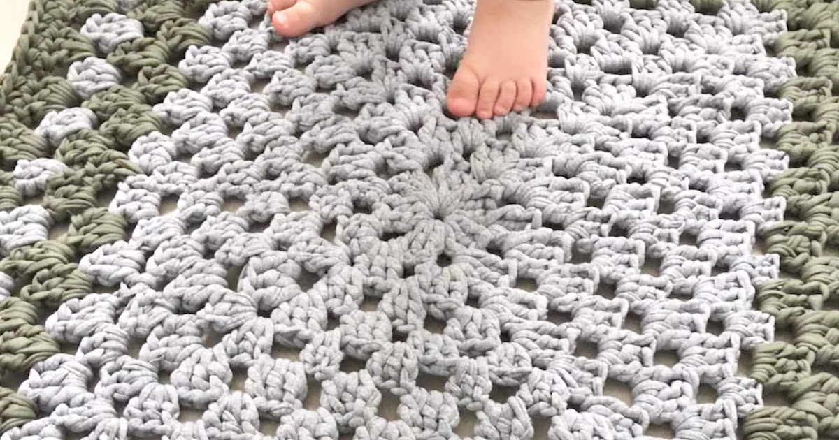 T-Shirt Yarn Rug-Free Crochet Pattern
