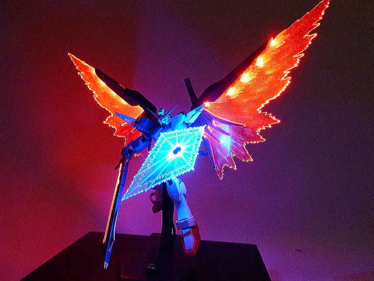 HG 1/144 Destiny Gundam Full LED Effect Custom Build