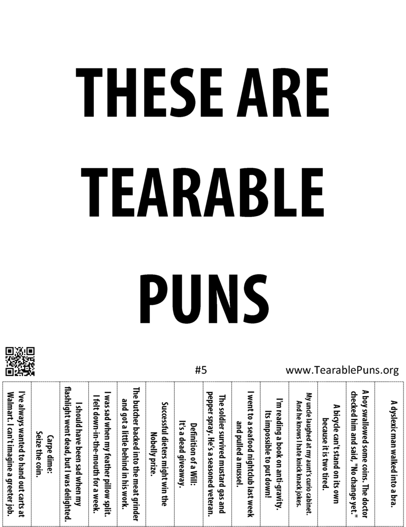 Caveman English: Puns