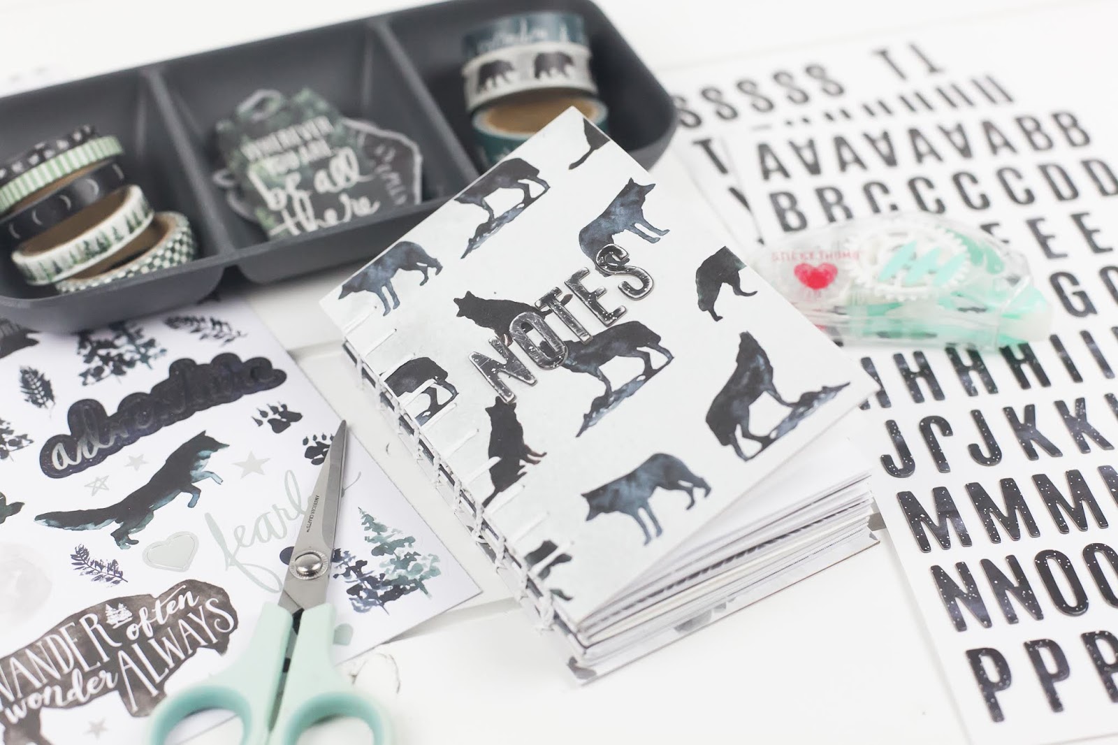 WOLF PACK I COPTIC NOTEBOOK - Simple Reflections of my Everyday