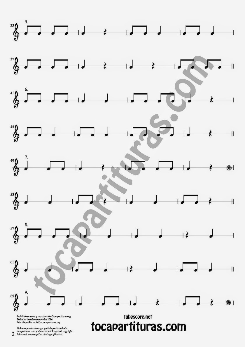 Ejercicios en compás de 3/4