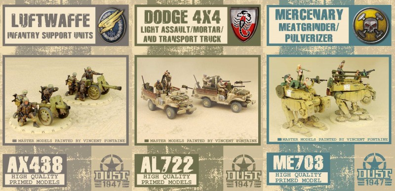 Tabletop Fix: Dust Models - New Releases