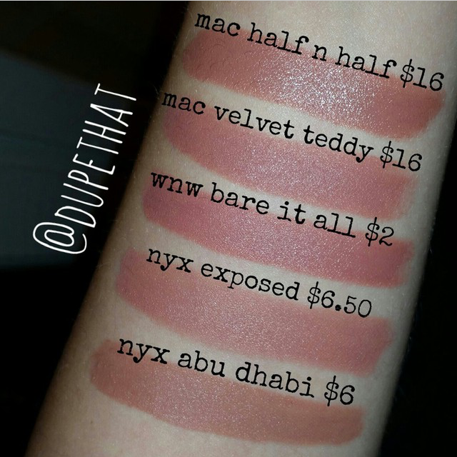 Dupethat: MAC Velvet Teddy Dupes