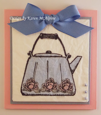 Dreaming and Creating: Tea Pot and Cup with Tissue Paper