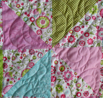 Lovin' Life At The End Of The Dirt Road: Quite Contrary Pinwheel Baby Quilt