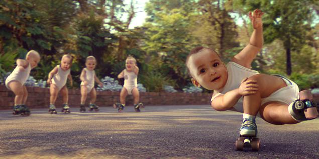 Babies skating | Funny