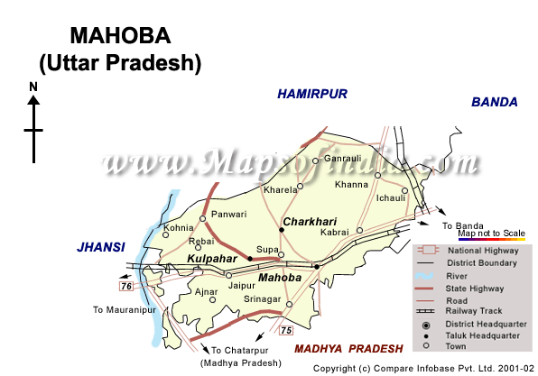 Top Tourist Place India : Map of Uttar Pradesh