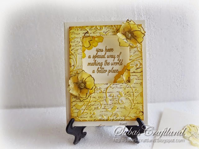 Saba's Craft Land: ACDT Post: Creative Stamping