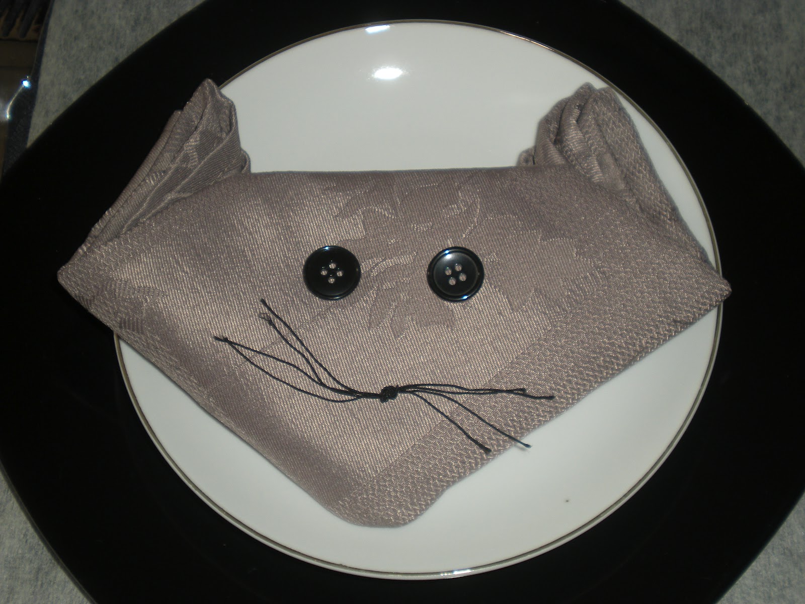 Déco de table à thèmes: Déco de table thème "Le Chat"