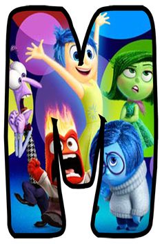 Abecedario de Del Revés. Inside Out Alphabet. - Oh my Alfabetos!