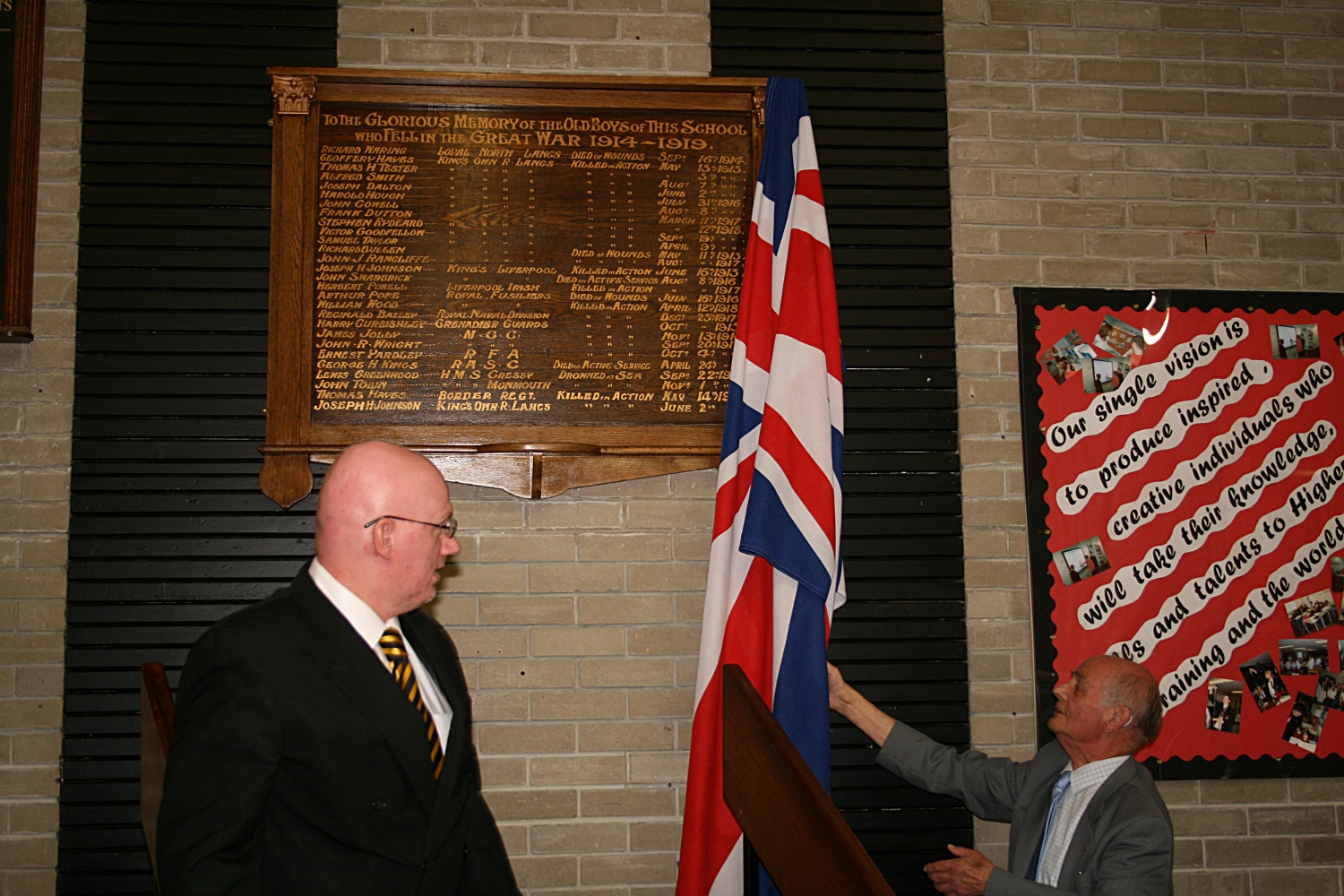 Memorials: Millfield School, Thornton Cleveleys.