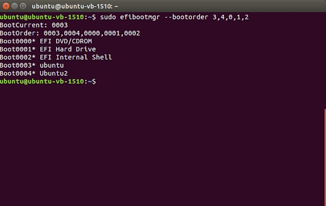 efibootmgr その4 - エントリーの起動順を変更する・重複したエントリーの起動順を削除する・エントリーの起動順を削除する - kledgeb