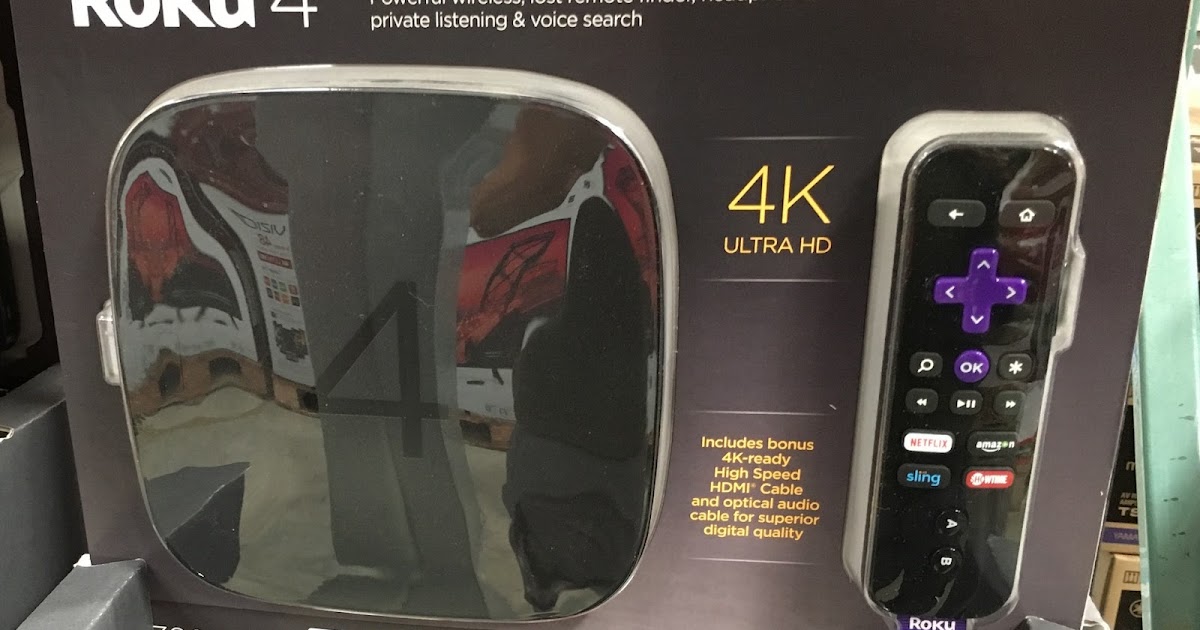 Roku 4 Streaming Player With Enhanced Remote | Costco Weekender