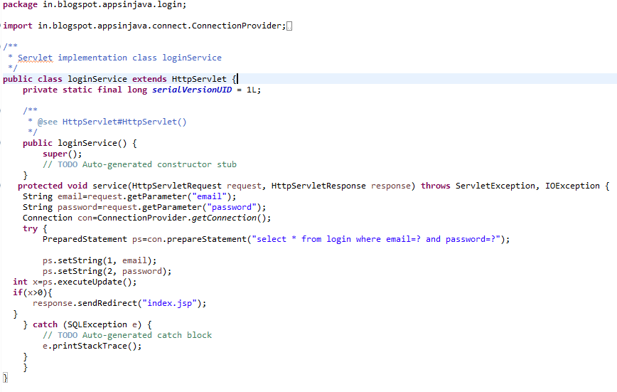 Login module using jsp, servlet, JQuery, bootstrap by santosh sir ...