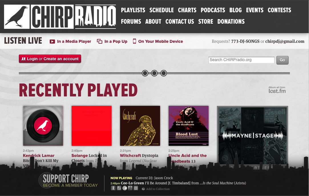 CHIRP Radio introduces a mobile-friendly experience with responsive design