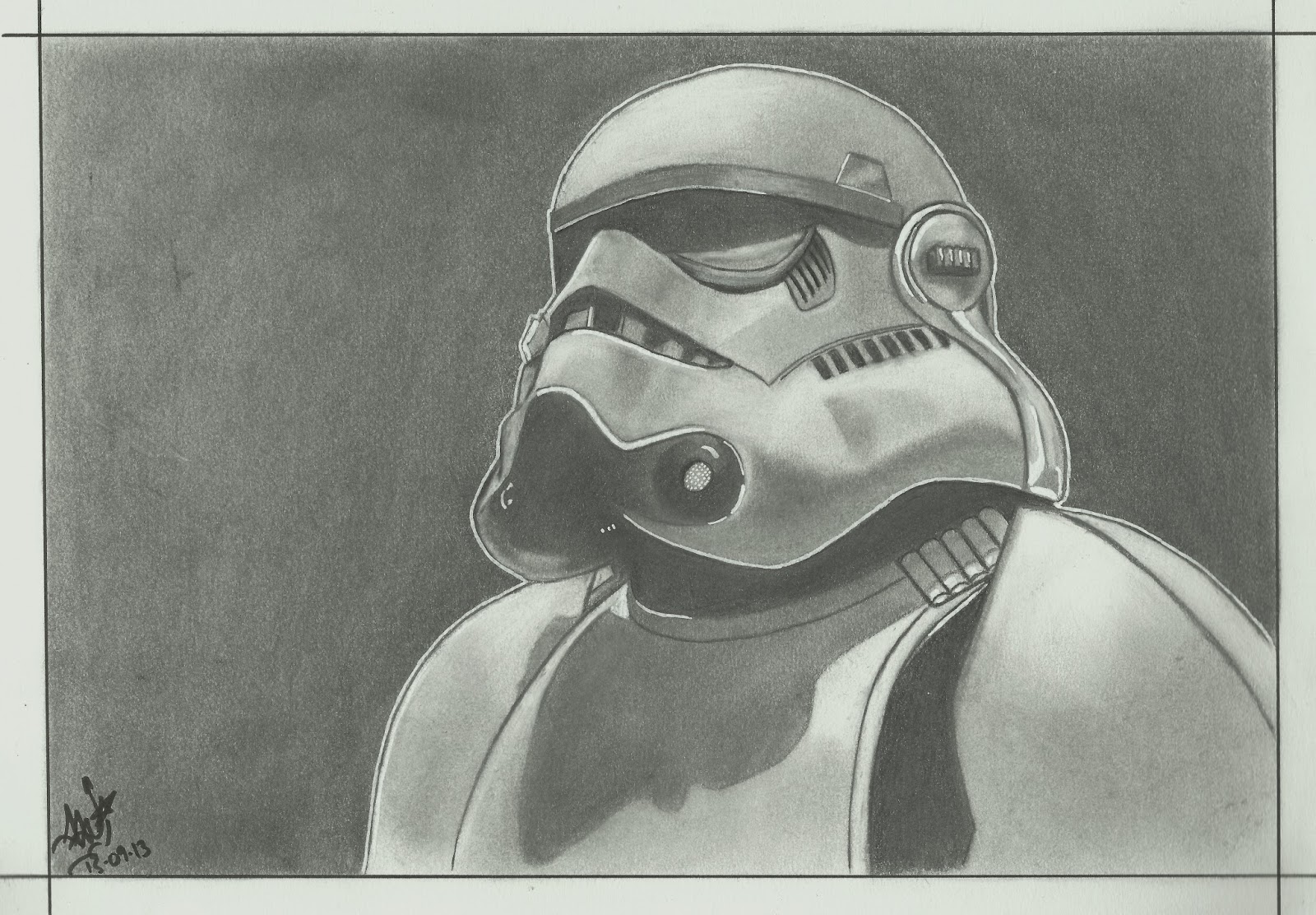 FAN ART AND COLORED PENCILS: STORMTROOPER