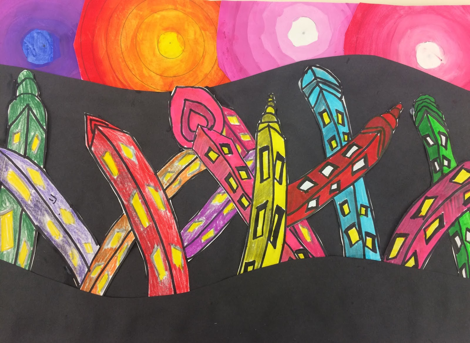 The Helpful Art Teacher: Drawing a Dr. Seuss Inspired City Scape