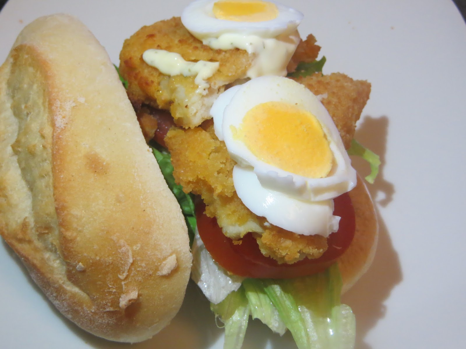 Su Delícia: Sandes de filetes de pescada panados com limão