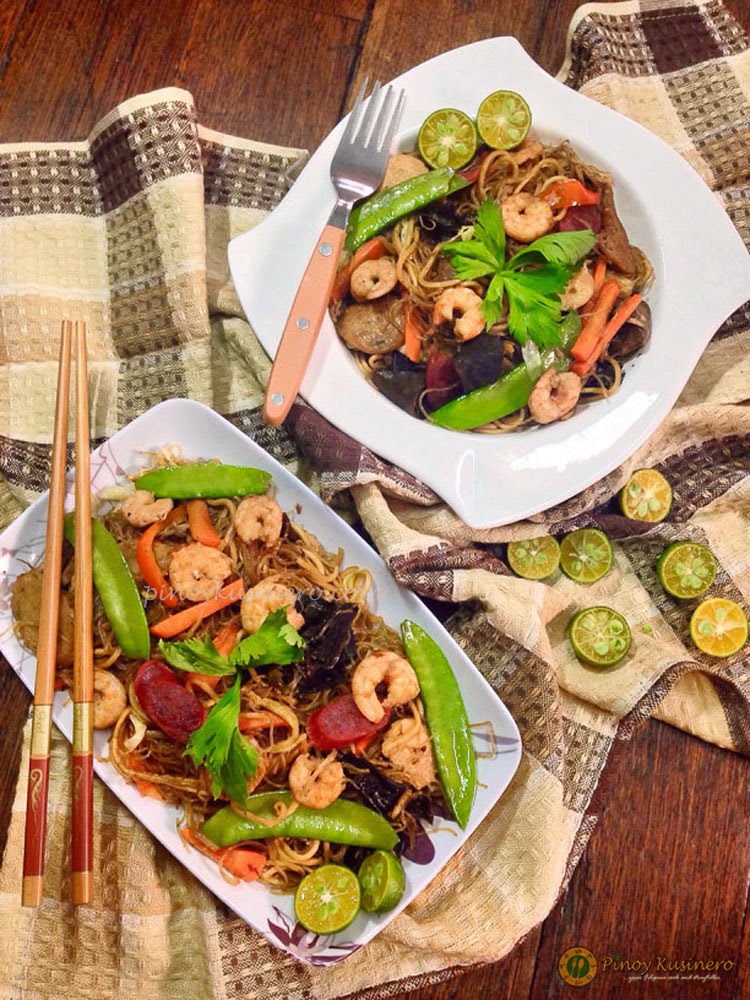 Pancit Bihon-Canton Guisado (Mixed Noodles) | Pinoy Kusinero