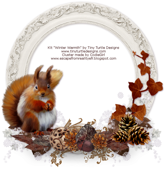 Escape From Reality Blog: FTU 'Winter Warmth' Cluster & Cluster Frames