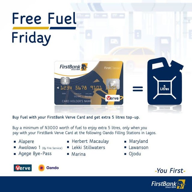 FirstBank Rewards Its Verve Card Users In Free Fuel Friday Promo ...