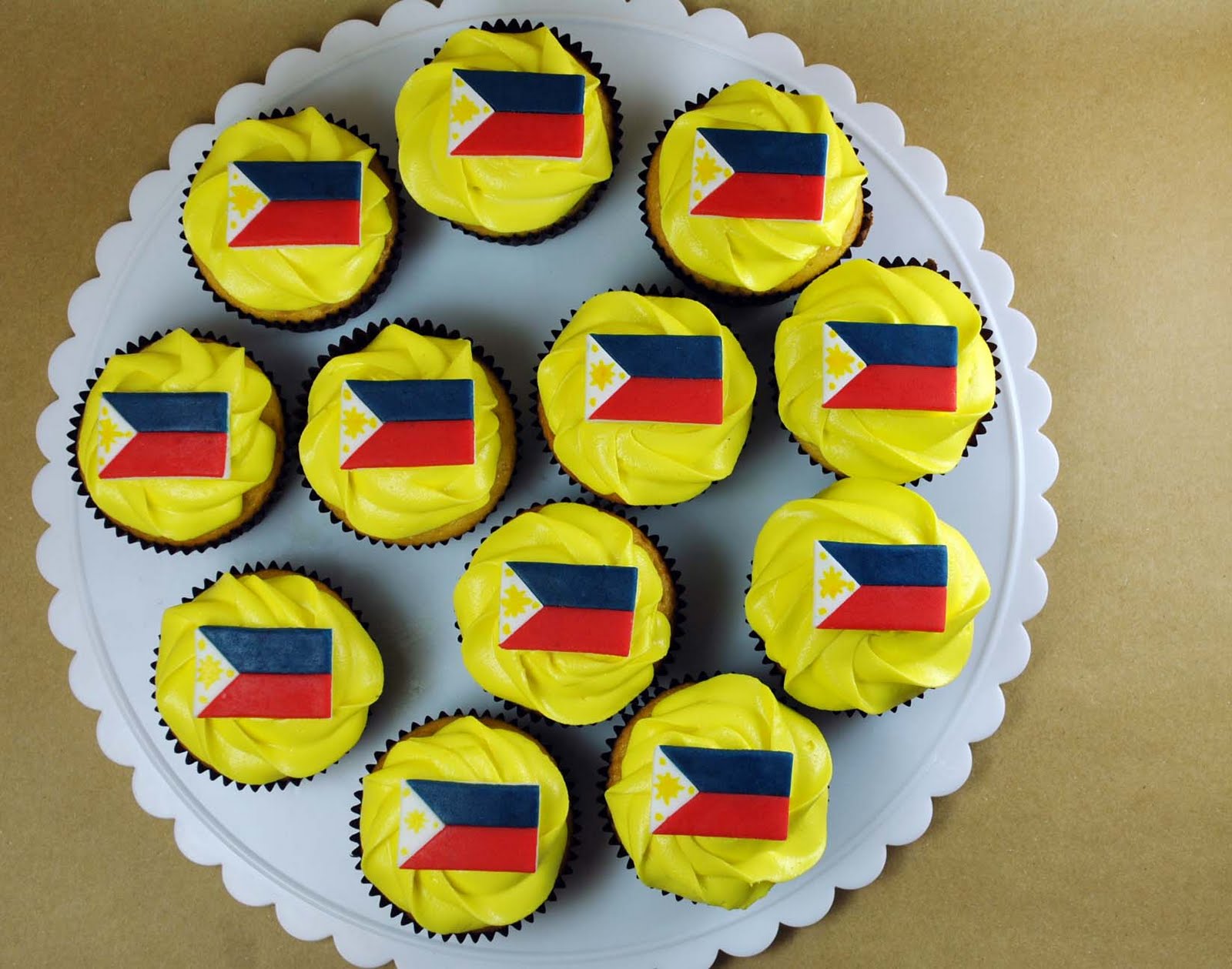 bakery cook and tips: How to Make Philippine Flag Cupcake Toppers